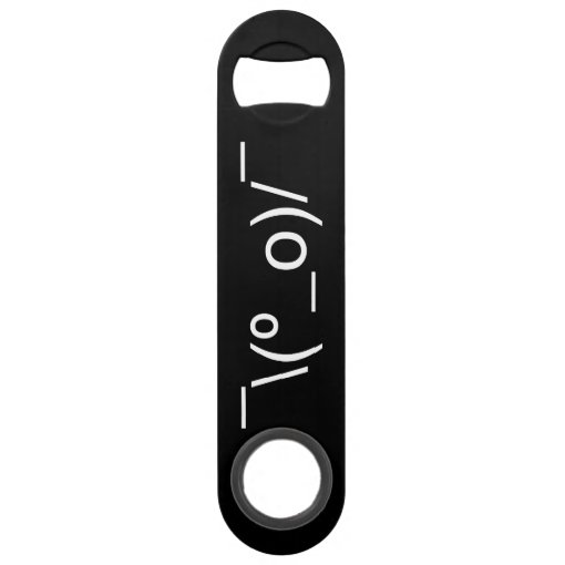 I Dunno LOL ¯\(º_o)/¯ Emoticon Japanese Kaomoji Bar Key | Zazzle