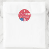 I Farted Voting Sticker | Zazzle