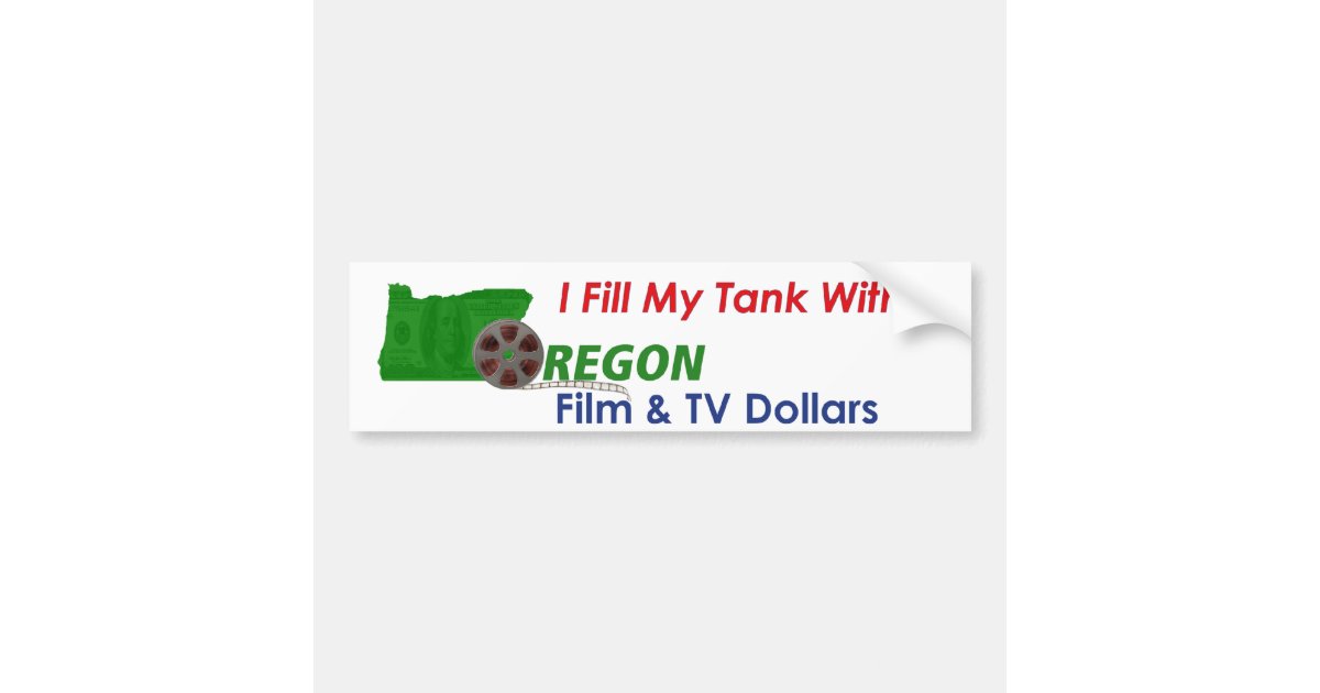 I Fill My Tank Bumper Sticker | Zazzle