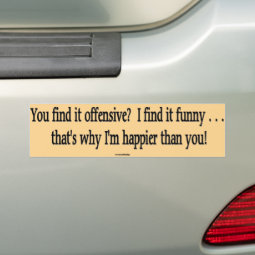 I Find It Funny Bumper Sticker | Zazzle