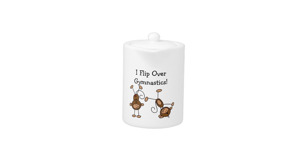 I Flip Over Gymnastics Teapot | Zazzle