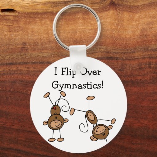 I Flip Over Gymnastics Tshirts and Gifts Keychain | Zazzle