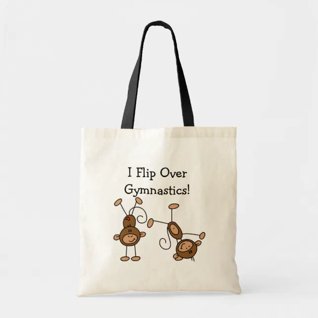 I Flip Over Gymnastics Tshirts and Gifts Tote Bag | Zazzle