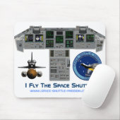 I Fly The Space Shuttle, Cockpit, Mousepad | Zazzle