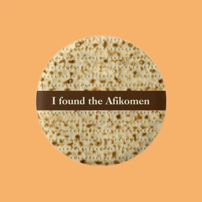 I found the Afikomen matzo Passover Button | Zazzle