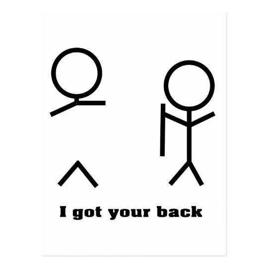 I got your back postcard | Zazzle.com