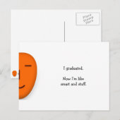 I Graduated Smart Grad Funny Graduation Day Quote Announcement Postcard ...