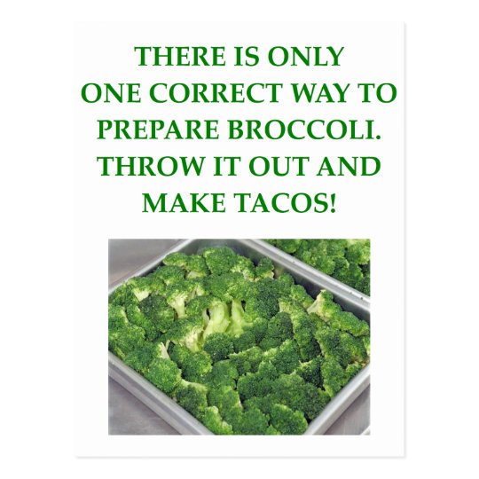 i hate broccoli postcard | Zazzle.com