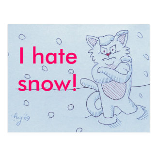 I Hate Snow Funny Wallpaper