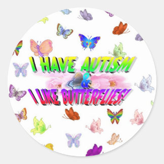 Autism Awareness Butterfly Stickers | Zazzle