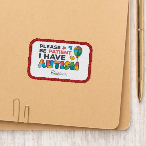I Have Autism Personalized Name Autistic Patch | Zazzle