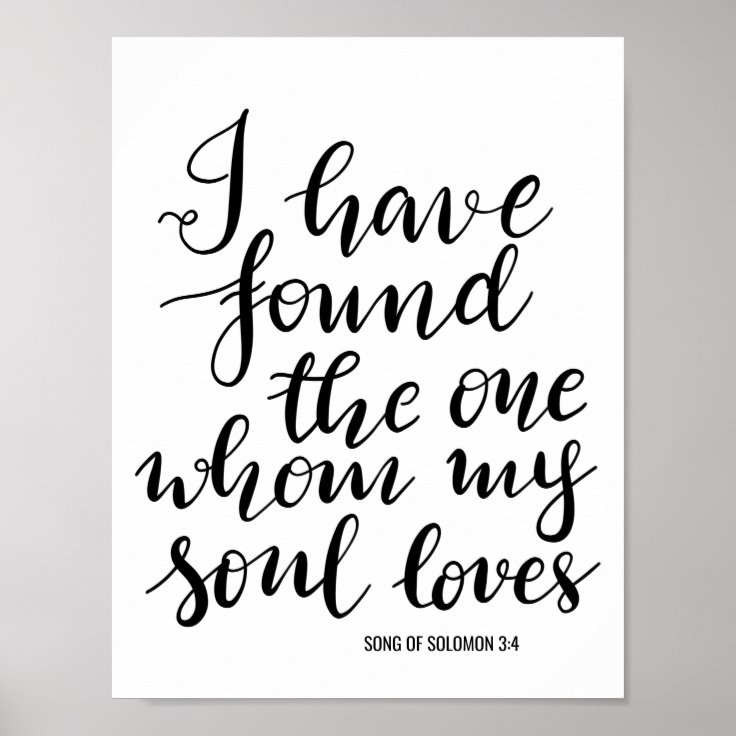 I Have Found The One Handwritten Wedding Sign | Zazzle
