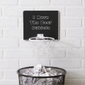 I Have The Best Cubicle. Black White Custom Mini Basketball Hoop | Zazzle