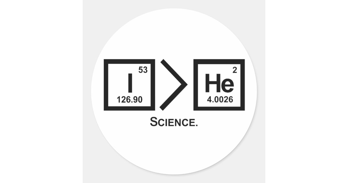 I > He Sticker | Zazzle