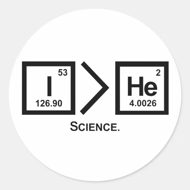 I > He Sticker | Zazzle