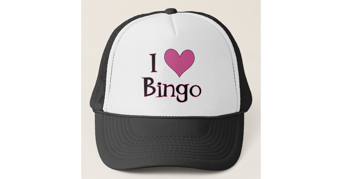 I Heart Bingo Trucker Hat | Zazzle