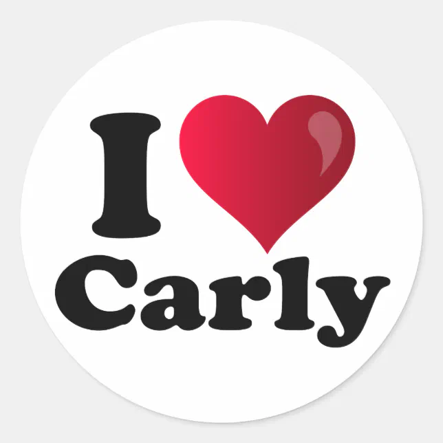 I Heart Carly Fiorina Classic Round Sticker | Zazzle