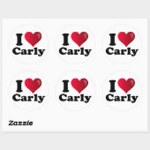 I Heart Carly Fiorina Classic Round Sticker | Zazzle