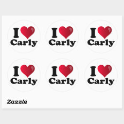 I Heart Carly Fiorina Classic Round Sticker | Zazzle
