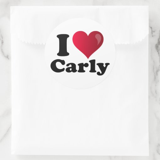 I Heart Carly Fiorina Classic Round Sticker | Zazzle