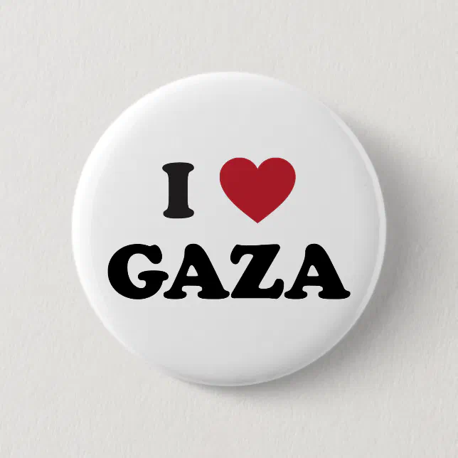 I Heart Gaza Palestinian Pinback Button | Zazzle