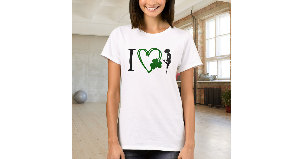 I Heart Irish Dance - Hard Shoe Irish Dancer T-Shirt | Zazzle
