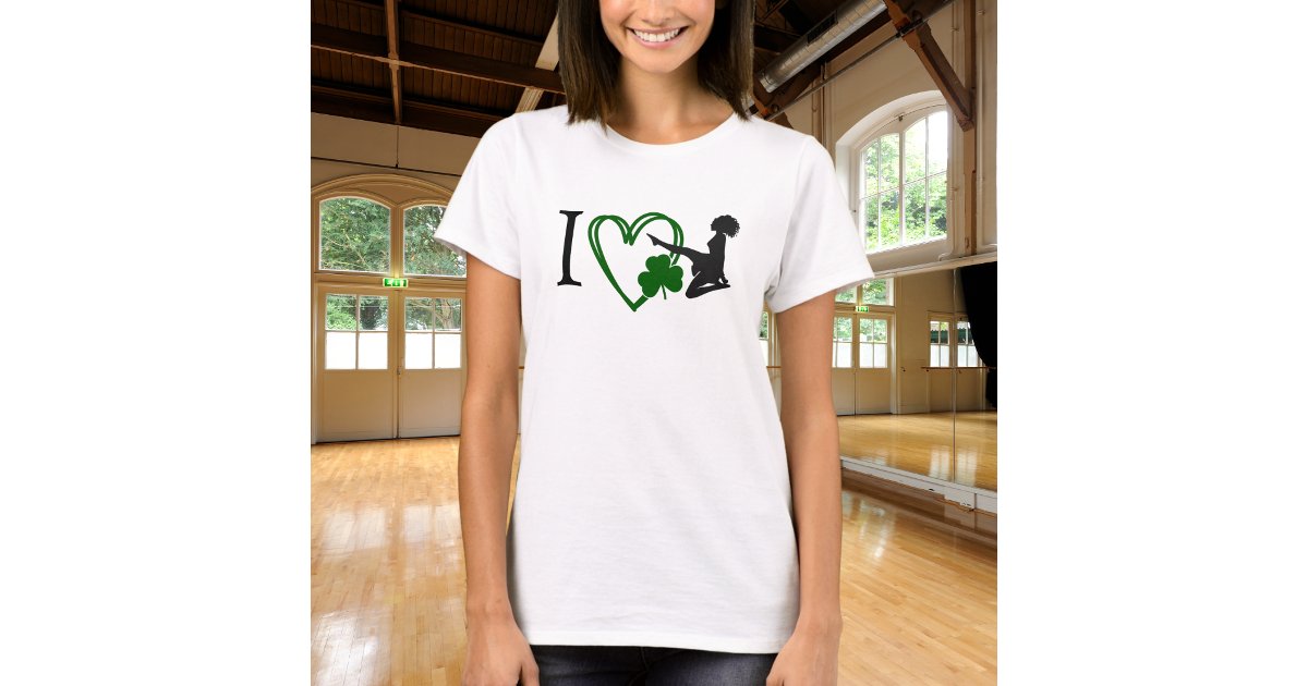 I Heart Irish Dance - Soft Shoe Irish Dancer T-Shirt | Zazzle