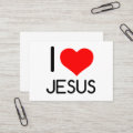 I HEART JESUS BUSINESS CARD | Zazzle