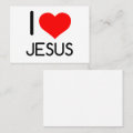 I HEART JESUS BUSINESS CARD | Zazzle
