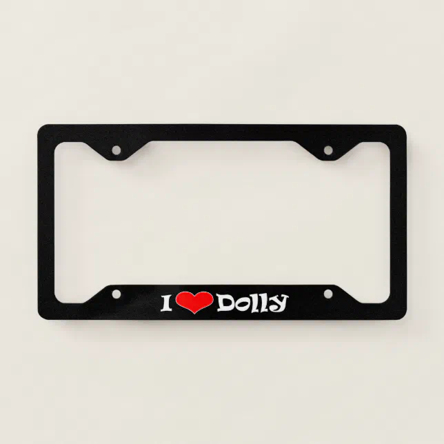 I Heart License Plate Frame | Zazzle