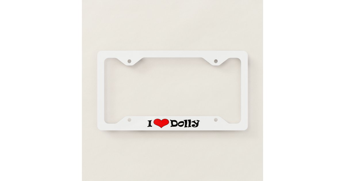 I Heart License Plate Frame | Zazzle