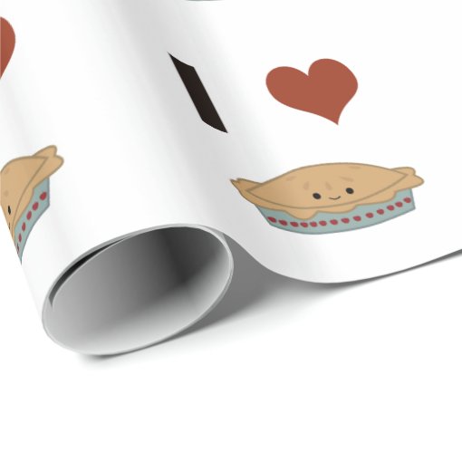I heart (love) Pie Wrapping Paper | Zazzle