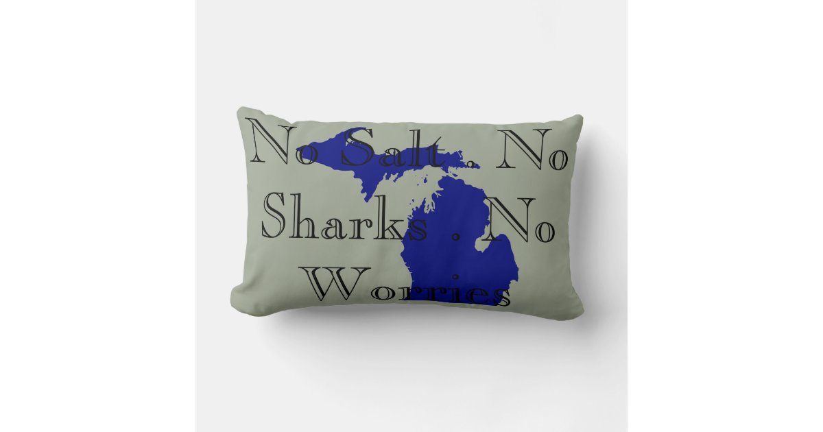 I heart Michigan Lumbar Pillow | Zazzle