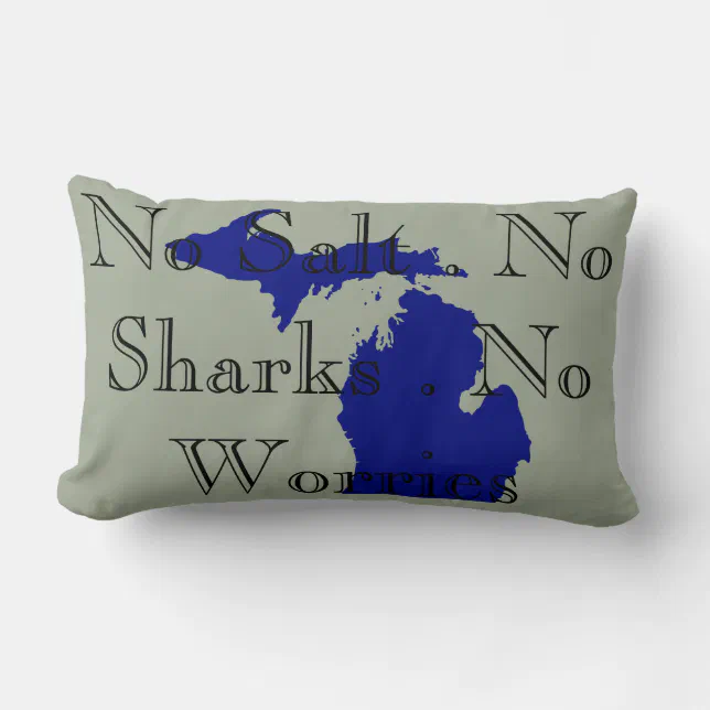 I heart Michigan Lumbar Pillow | Zazzle