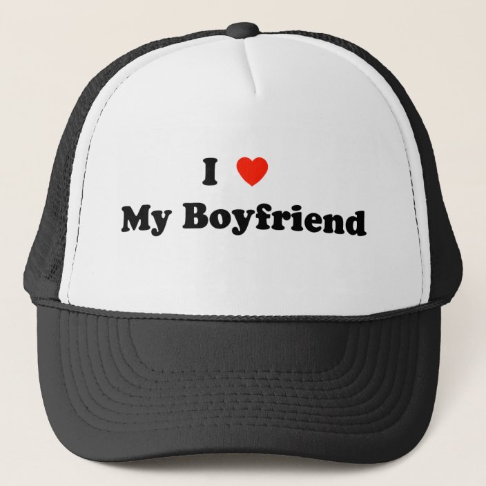 I Heart My Boyfriend Hat | Zazzle.com