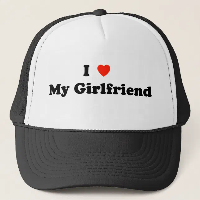 I Heart My Girlfriend Hat | Zazzle
