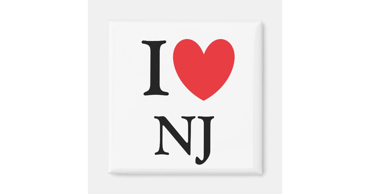 I Heart New Jersey Magnet | Zazzle