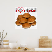 I Heart Paczki Polish Food Poster | Zazzle