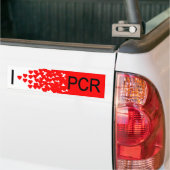I heart PCR Bumper Sticker | Zazzle