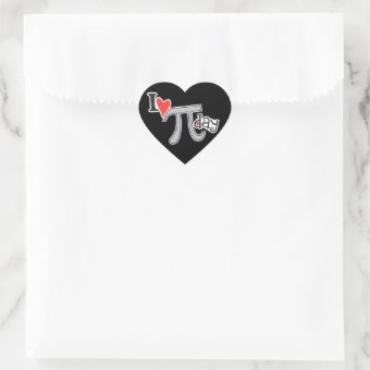 I heart Pi Day © Stickers | Zazzle
