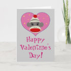 The Macaque Monkey Valentine Card | Zazzle.com