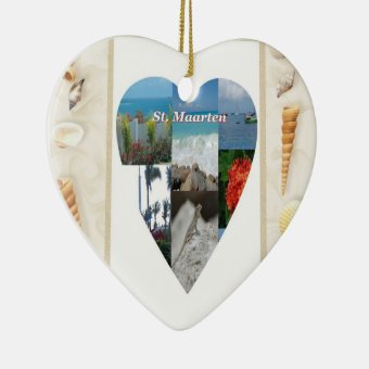 I Heart St. Maarten Ornament | Zazzle