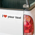 I heart template bumper sticker | Zazzle