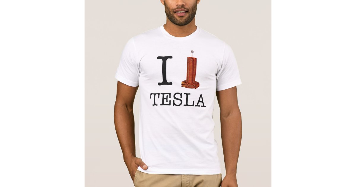 I (Heart) Tesla Coil T-Shirt | Zazzle