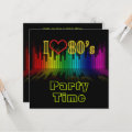 I Heart The 80s Soundwave Graphic Birthday Invitation | Zazzle