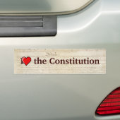 I heart the Constitution Bumper Sticker | Zazzle
