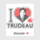 I Heart Trudeau Contour Cut Sticker | Zazzle