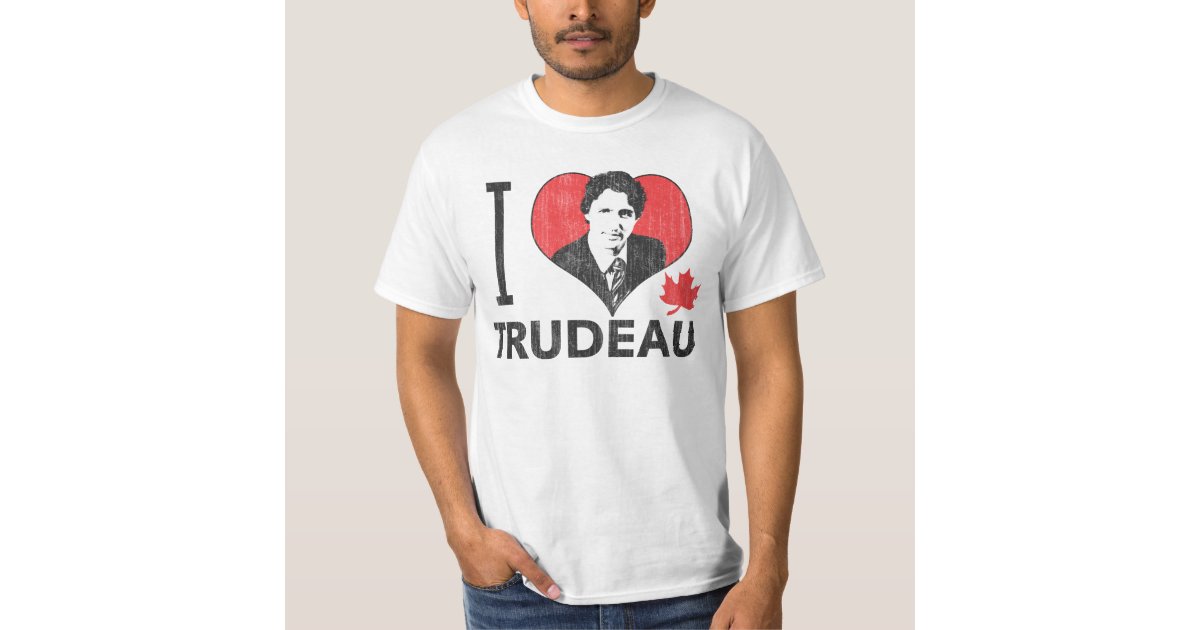 I Heart Trudeau T-Shirt | Zazzle