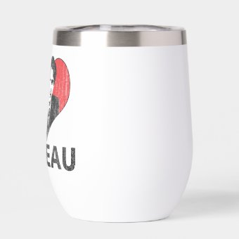 I Heart Trudeau Thermal Wine Tumbler | Zazzle