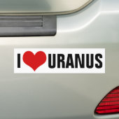 I Heart Uranus Bumper Sticker | Zazzle